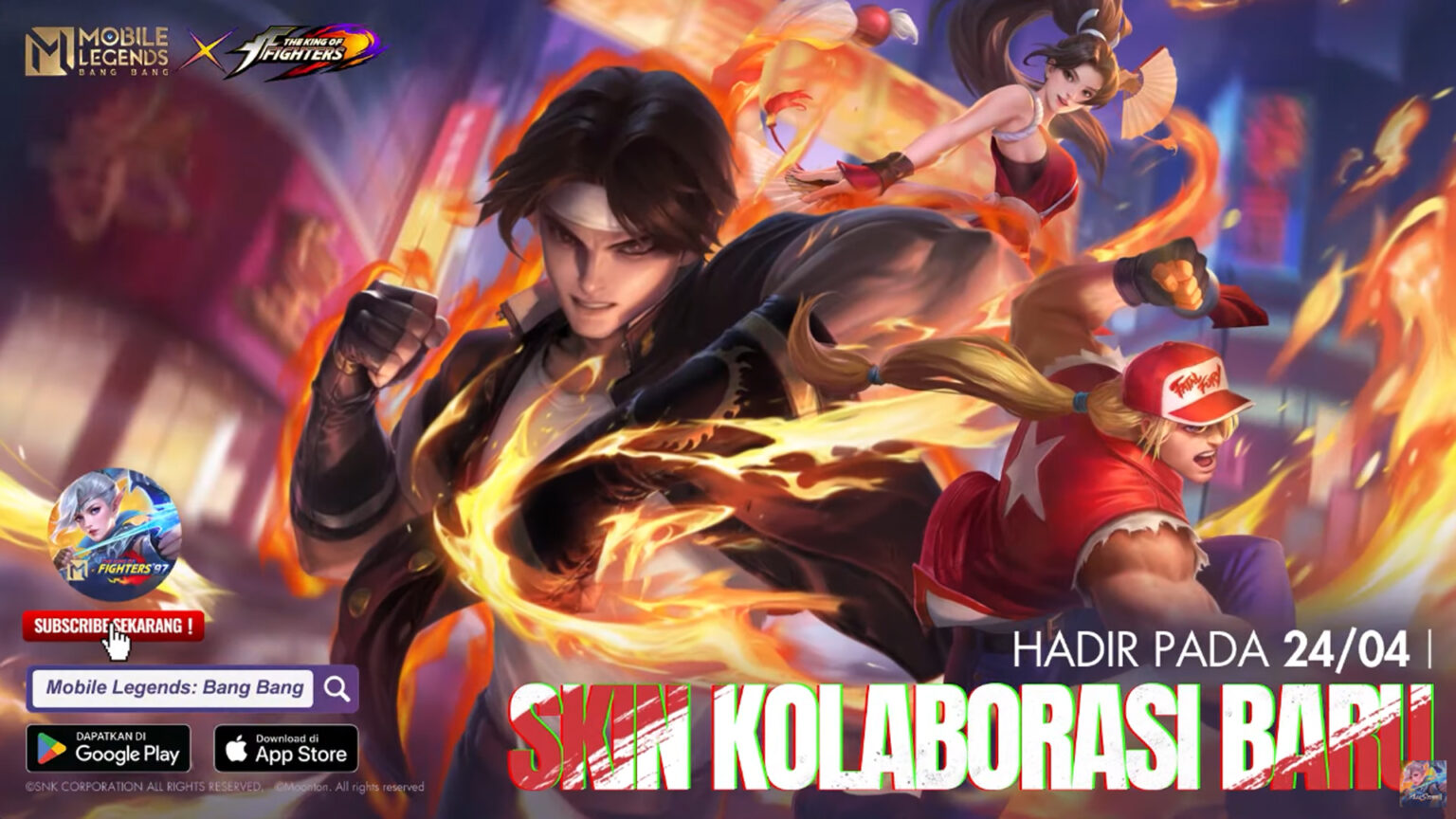 MLBB Umumkan Skin Kolaborasi Baru The King of Fighters ’97 - Rutinitas ...
